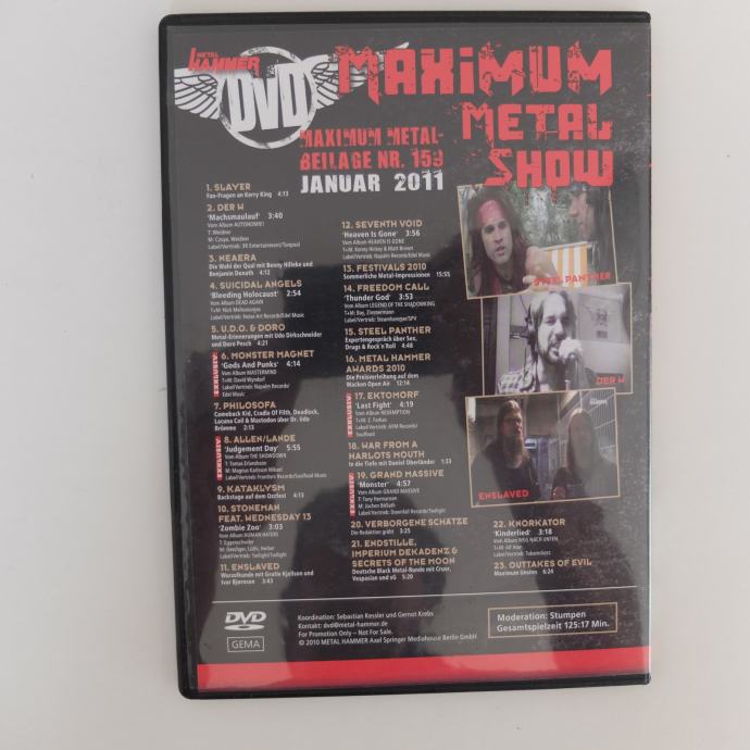 Various – Maximum Metal Show , četiri DVD- 10€