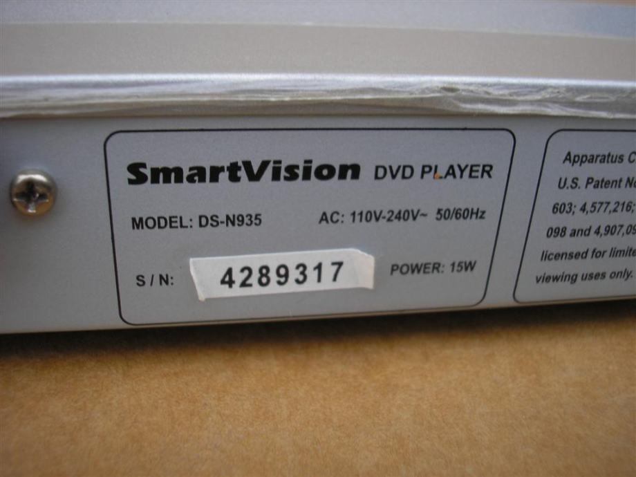 DVD Player komponenta DS-N935 Smartvision, Amstrad DXS3500, VIVAX K200