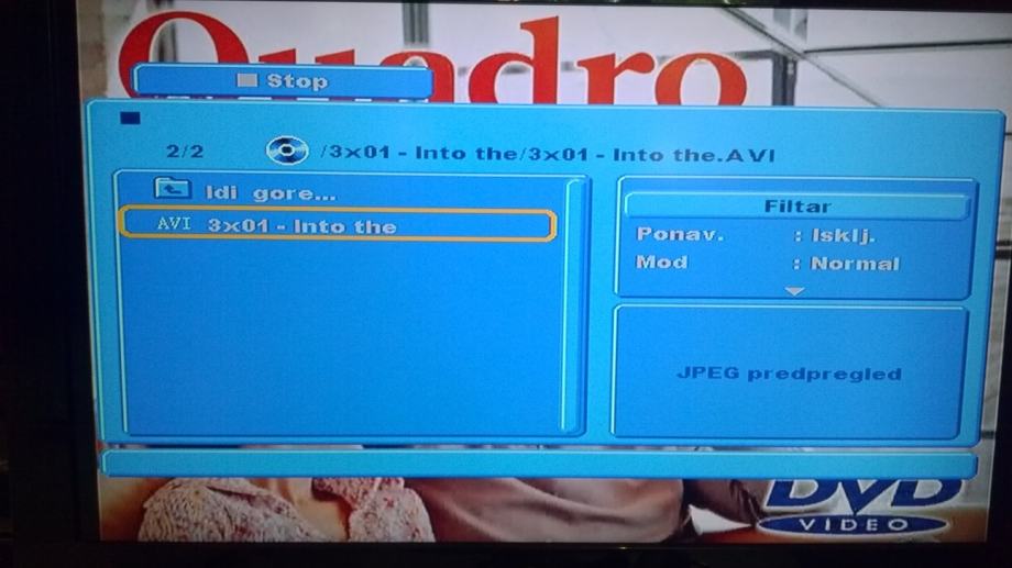 DVD Player Quadro DVD-933 Divx, 5.1 audio, HDMI, USB,SD kartice itd Zg