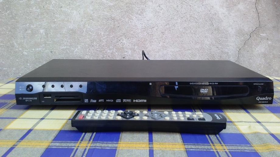 DVD Player Quadro DVD-933 Divx, 5.1 audio, HDMI, USB,SD kartice itd Zg