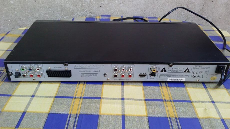 DVD Player Quadro DVD-933 Divx, 5.1 audio, HDMI, USB,SD kartice itd Zg