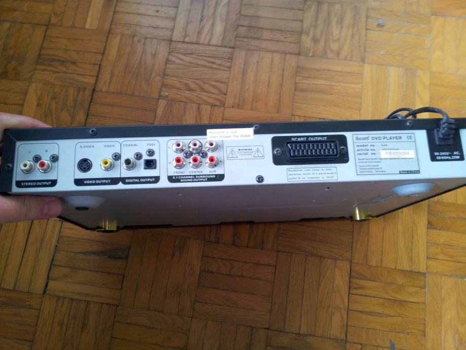 DVD player Scott 840
