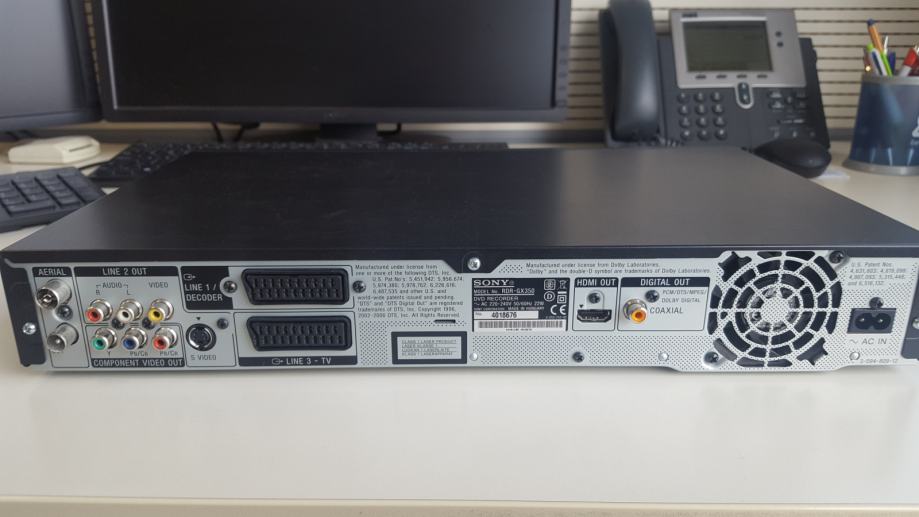 DVD snimač/player SONY RDR-GX350