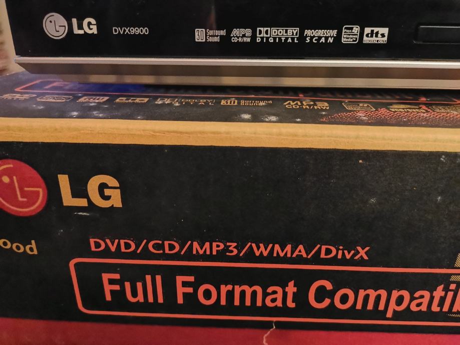 LG dvd/cd/mp3/wma/DivX player DVX 9900