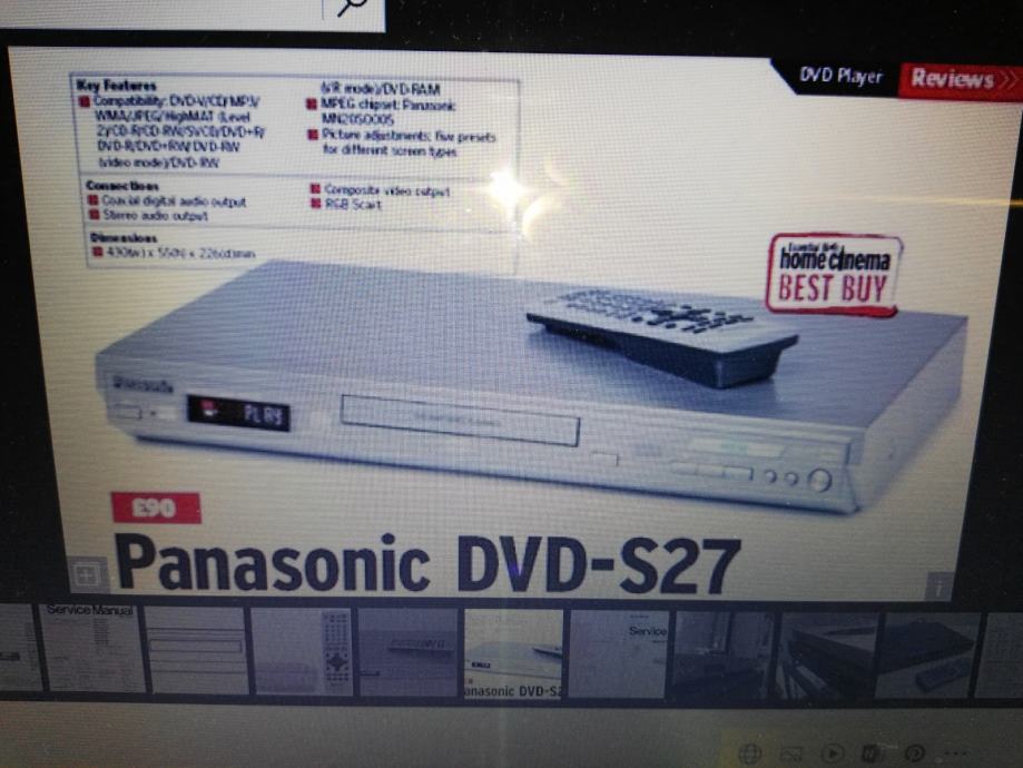 PANASONIC DVD CD PLAYER S27