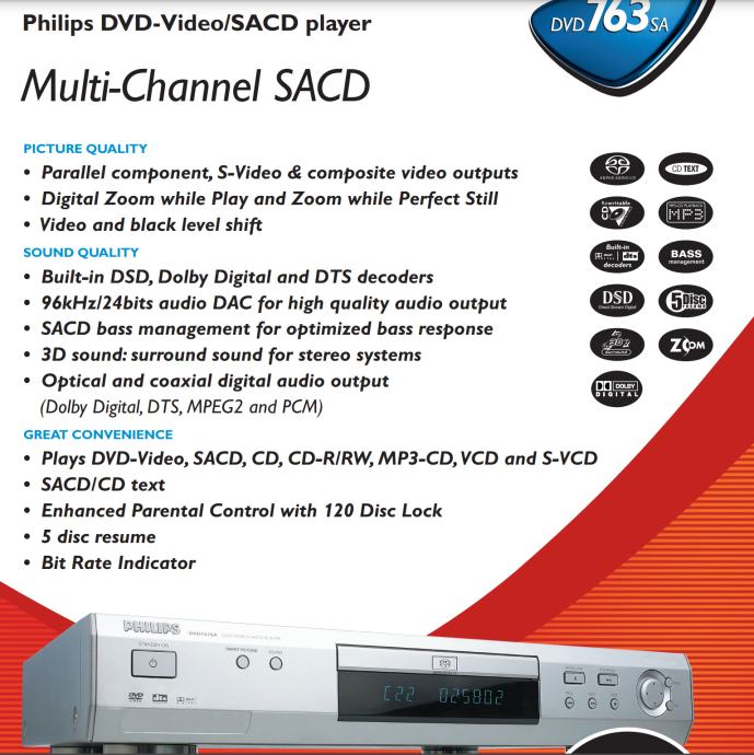 Philips DVD 763SA SACD