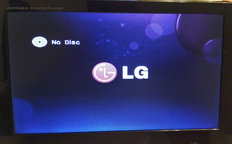 Portable dvd player LG DP481B divx mp3 recording