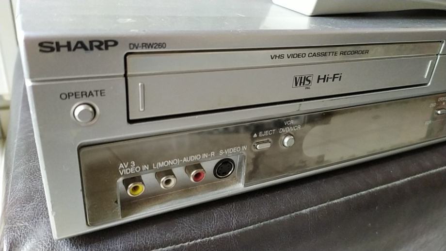 SHARP DV-RW260S DVD VHS recorder MP3