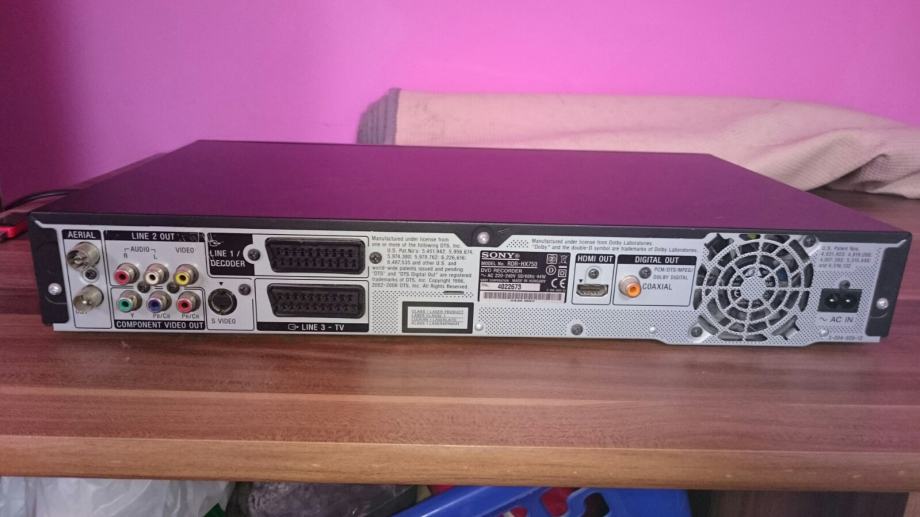 SONY hdd recorder RDR-HX 750