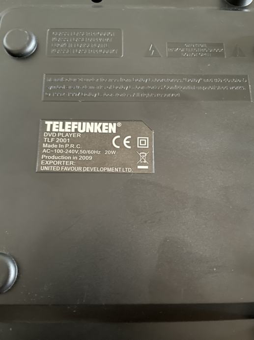 Telefunken TLF 2001 DVD player