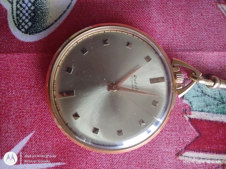 RAKETA džepni sat, izuzetno rijedak, kao nov ispravan