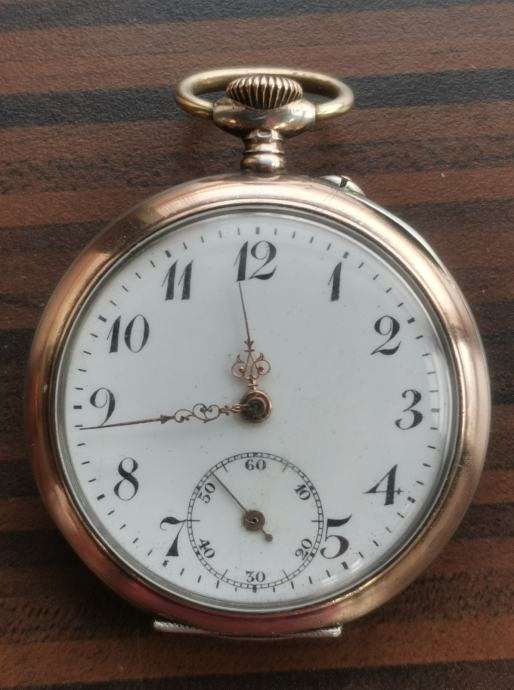 SREBRNI DŽEPNI SAT LAGENDORF WATCH COMPANY-ZA SREĐIVANJE
