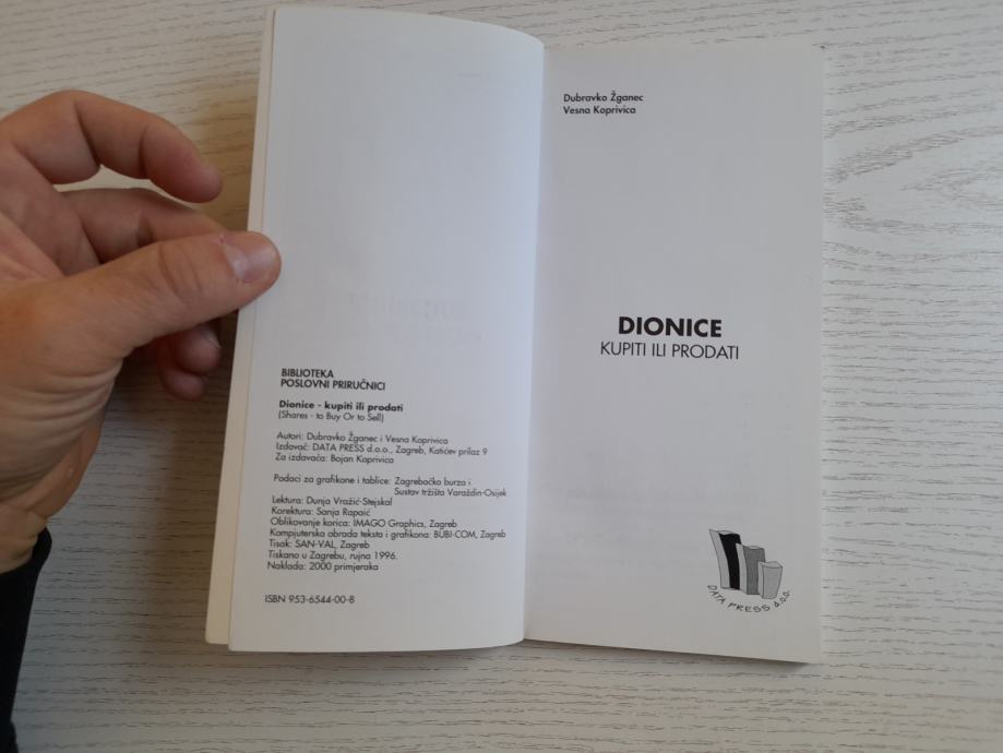 Dubravko Žganec, Vesna Koprivica-Dionice/Kupiti ili prodati (1996.)