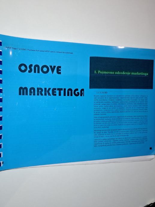 Osnove marketinga, EFZG