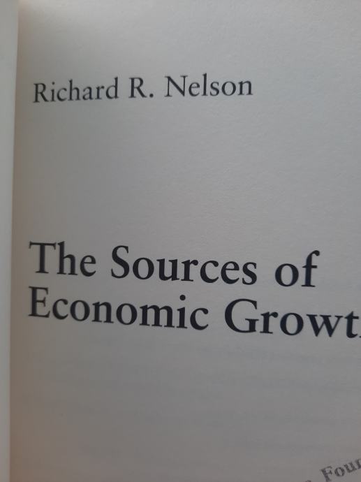 Richard R. Nelson The SOURCES of ECONOMIC GROWTH