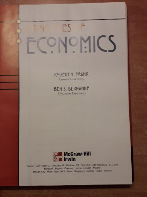 ROBERT FRANK BEN BERNANKE:PRINCIPLES OF ECONOMICS