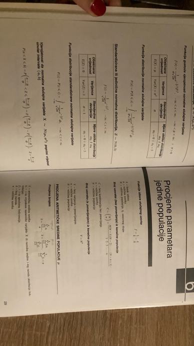 STATISTIKA + formule (EFZG)