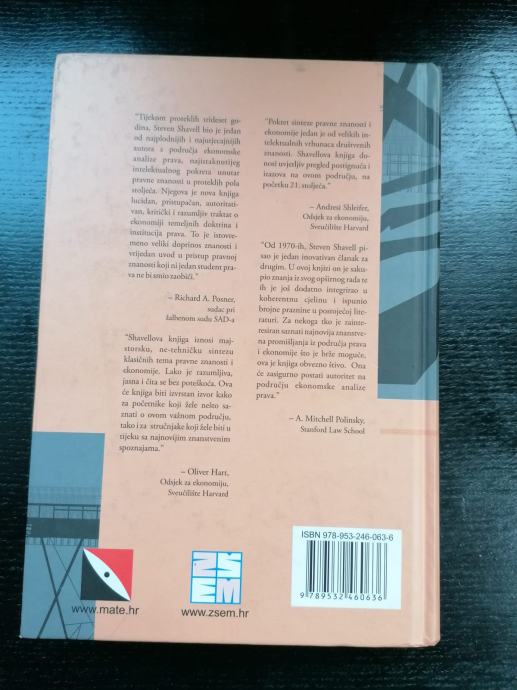 TEMELJI EKONOMSKE ANALIZE PRAVA Steven Shavell