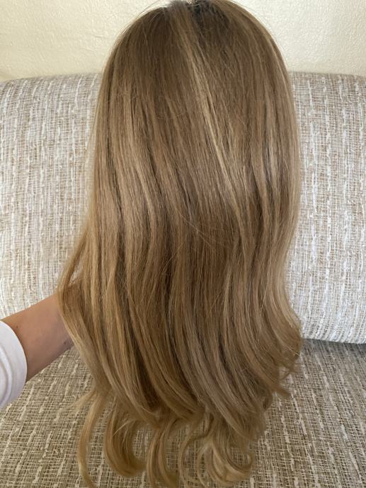 Perika prava ljudska plava kosa, NOVO, najprirodnija verzija