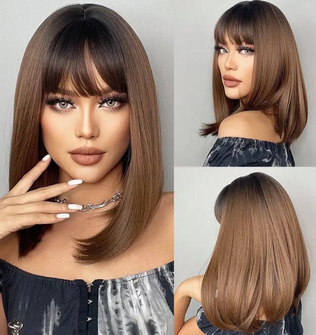 Perika smeda ravna siske 6