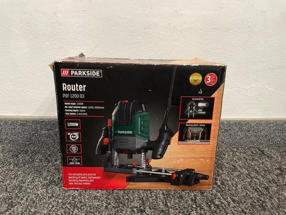PARKSIDE ROUTER POF 1200 D3. R1/ RATE!