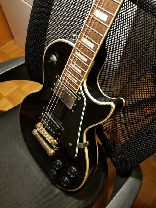 Epiphone Les Paul Custom (Seymour Duncan SH-6 + Dunlop strap lock)
