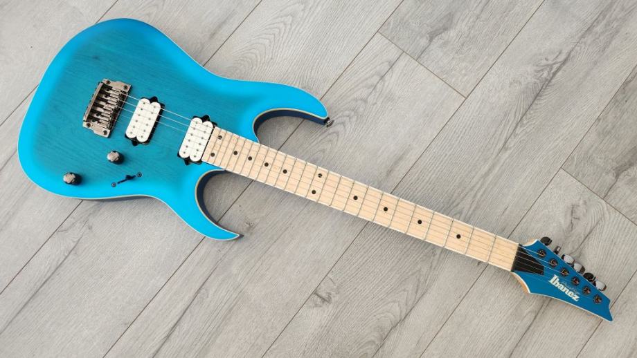 Ibanez RG Prestige RG652 AHMFS Aqua Blue Metallic Burst Flat