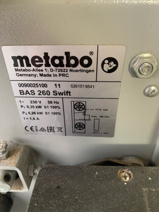 Metabo tracna pila BAS 260