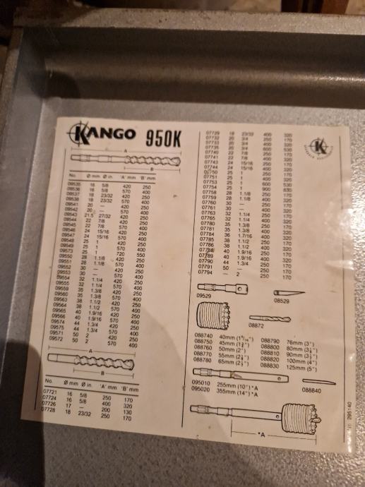 Kango 950k elektricna stemerica i busilica