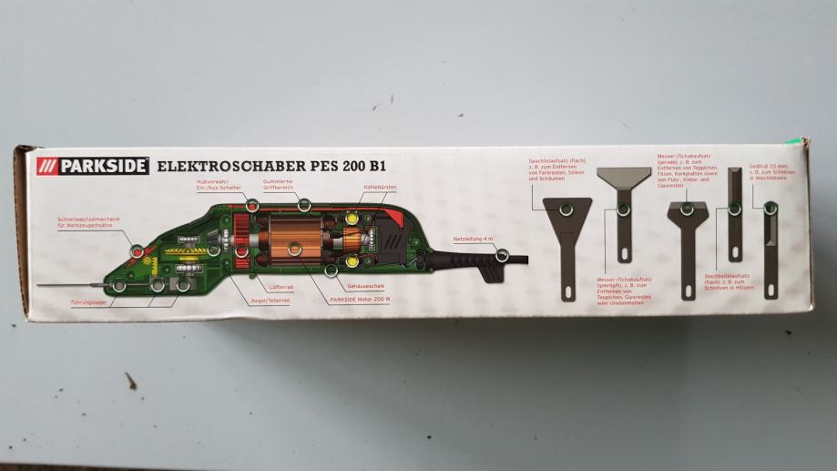 PRODAJEM PES 200 B1 PARKSIDE EL.STRUGAČ NOVO I NEKORIŠTENO