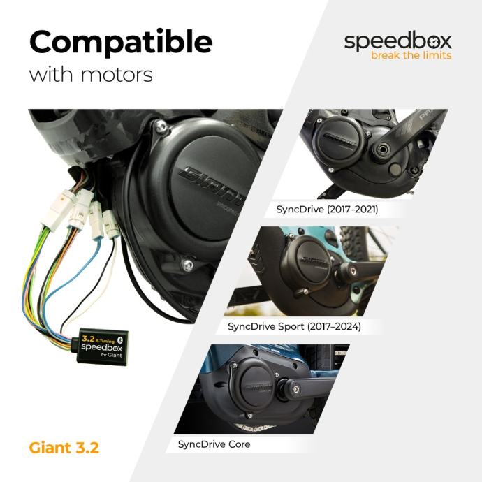 ČIP za skidanje blokade motora GIANT - SpeedBox 3.2 B.Tuning