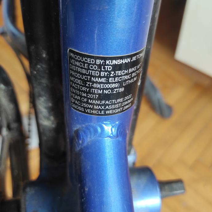 Z-TECH ZT-89 FATBIKE Preklopivi Elektricni Bicikl