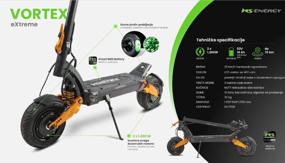 MS energy VORTEX, AKCIJA! NOVI MODEL 2024!