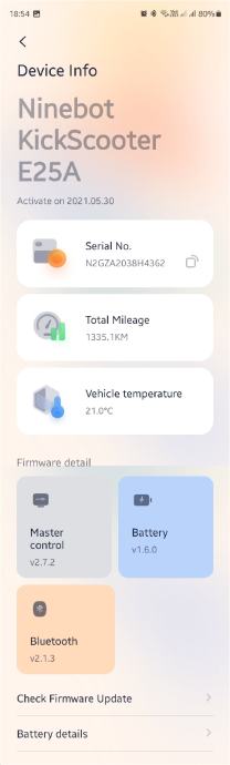 Ninebot Kickscooter E25A