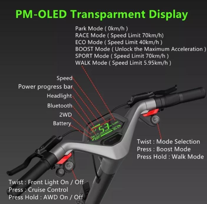 Segway Ninebot GT2P električni romobil, Scooter