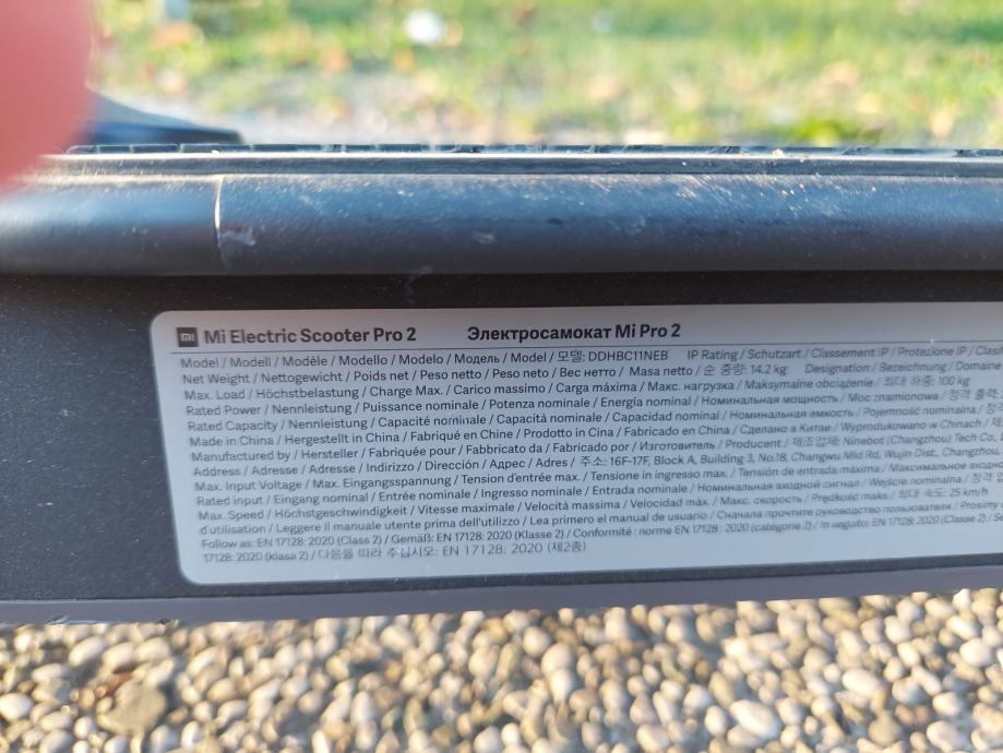 Xiaomi Mi Pro 2 romobil