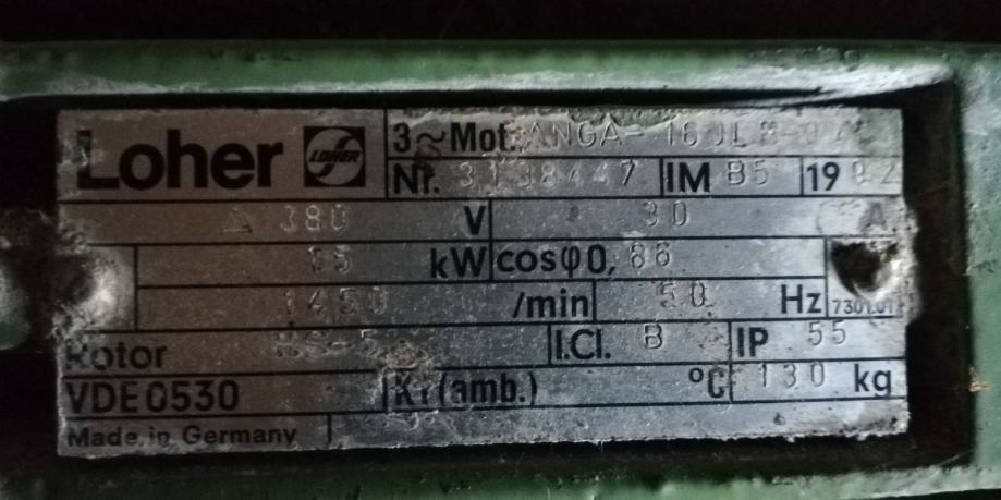Elektro motor LOHER 15kW