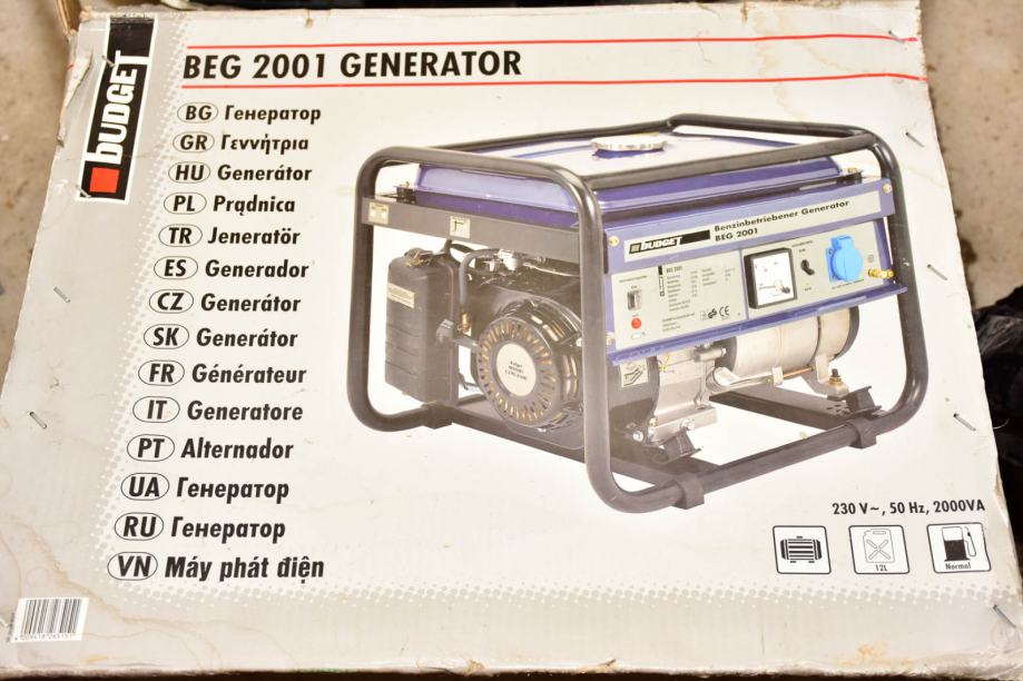 Generator na benzinski pogon BEG2001 2,0 kVA