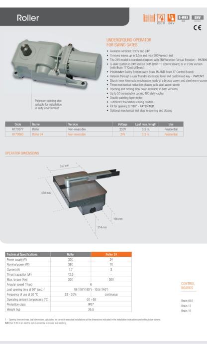 Motor za ogradu Genius