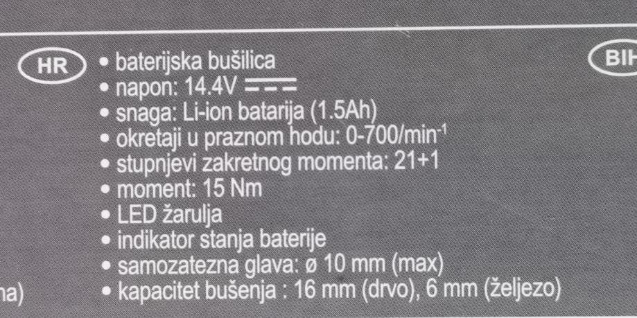 Akumulatorska bušilica Iskra ML-CD92–144, novo, račun i jamstvo.