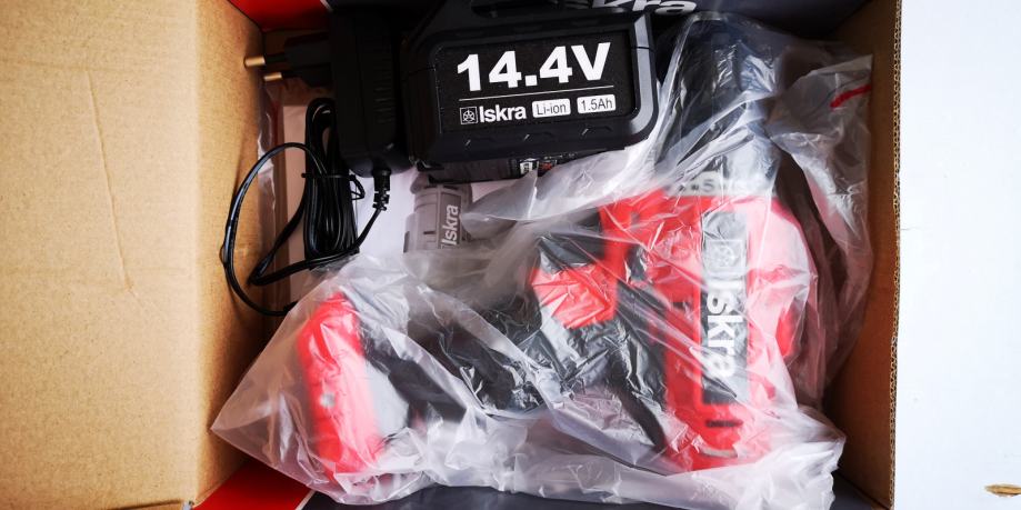 Akumulatorska bušilica Iskra ML-CD92–144, novo, račun i jamstvo.