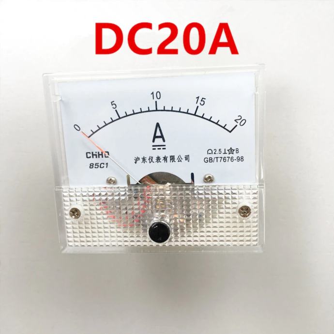 Ampermetar analogni 0-20ADC istosmjerni do 20 ampera tip 85C1