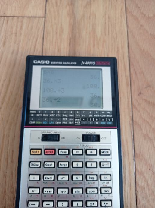 Casio fx-8000G kalkulator dogitron