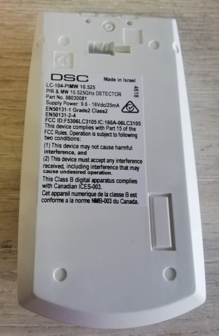 DSC : LC-104PIMW , detektor pokreta dualni Ic/mw