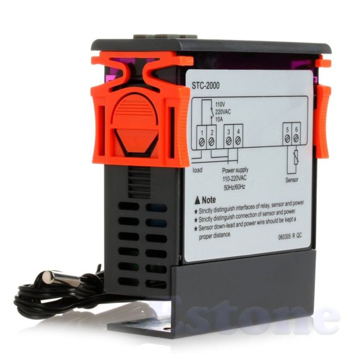 Digitalni termostat -55 do +120°C - 220V