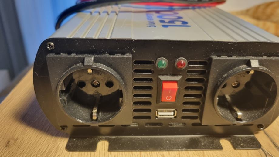 INVERTER BLUE ENERGY 12V / 1000W (1500VA), PUNI SINUS AC 230V