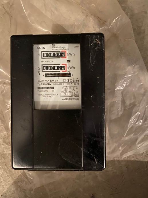 Iskra brojilo za struju, kao interno brojilo