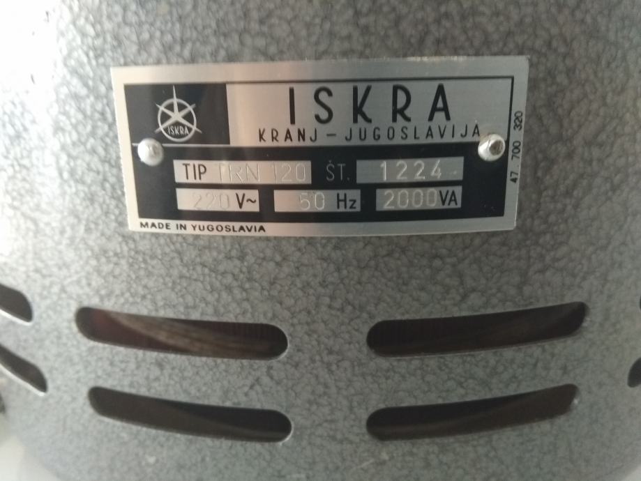 ISKRA REGULACIONI TRANSFORMATOR TIP TRN 120 2000W 10 AMPERA