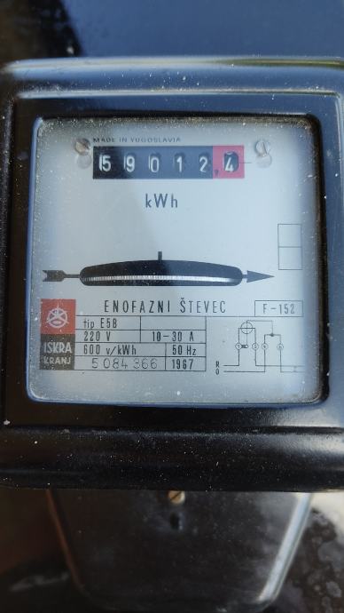 jednofazno brojilo ,električno brojilo