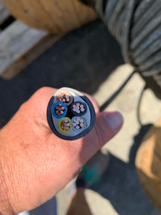 Kabel PP00 5x10 kruta licna 35m